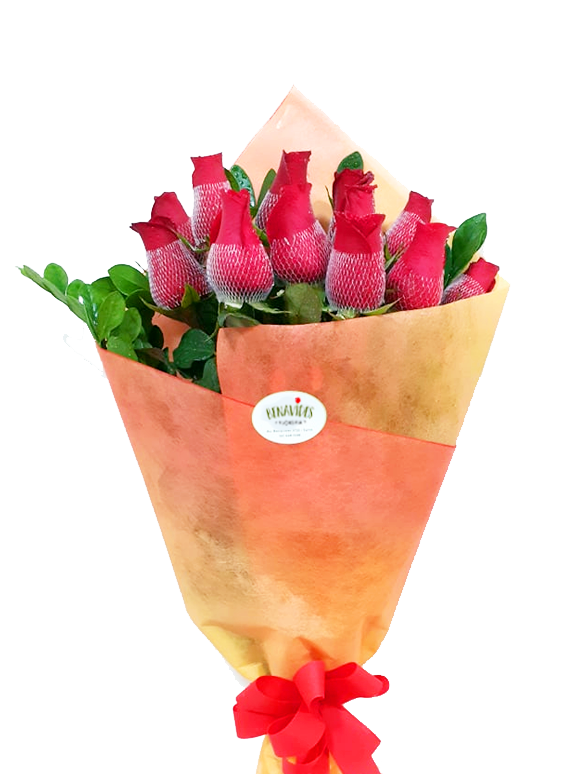 Ramo 12 rosas - Florería Benavides