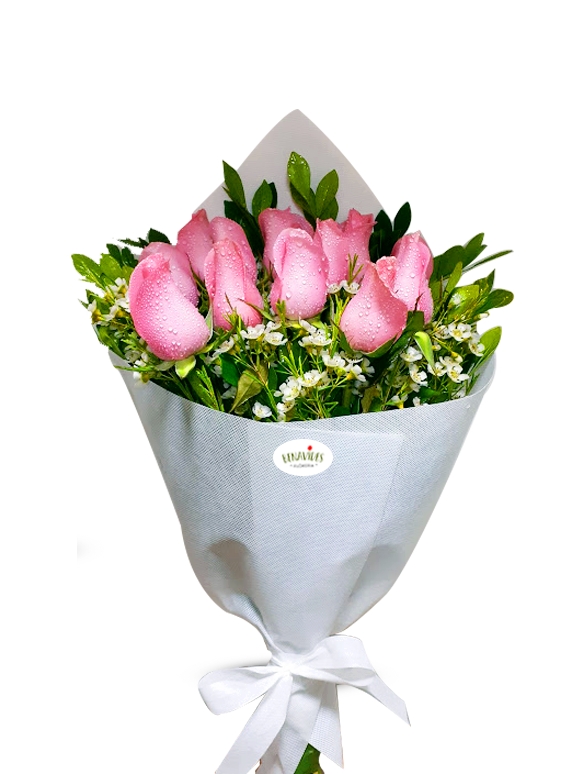 Ramo 12 rosas - Florería Benavides